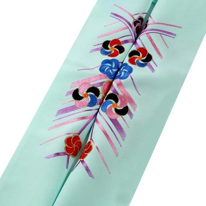 半衿 彩小径 いろこみち 振袖 着物 水色系 おしゃれ 半襟 刺繍 梅柄 ポリエステル 洗える 日本製N2282 : きもの和ネットショップ給 ...