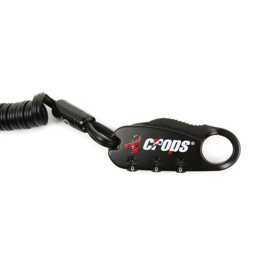 crops クロップス Q-BIRO CP-SPD04-BR-01 2Dx1800mm 自転車 鍵 カギ ロック ワイヤーロック ダイヤル ...