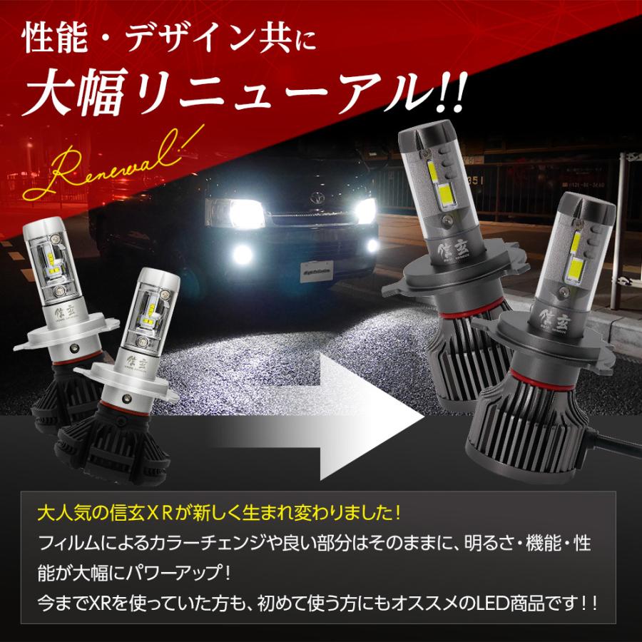 ポイント5倍 倍倍ストア ハスラー MR31S MR41S LEDヘッドライト H4 Hi/Lo 信玄 XR 車検対応 2年保証 TypeA ファン付 31800cd :LED-XR-H4 ...
