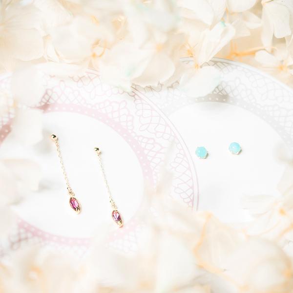 Jewel closet by L&Co. ピアス レディース アマゾナイト 天河石 Jewel closet by L&Co. ピアス レディース アマゾナイト 天河石