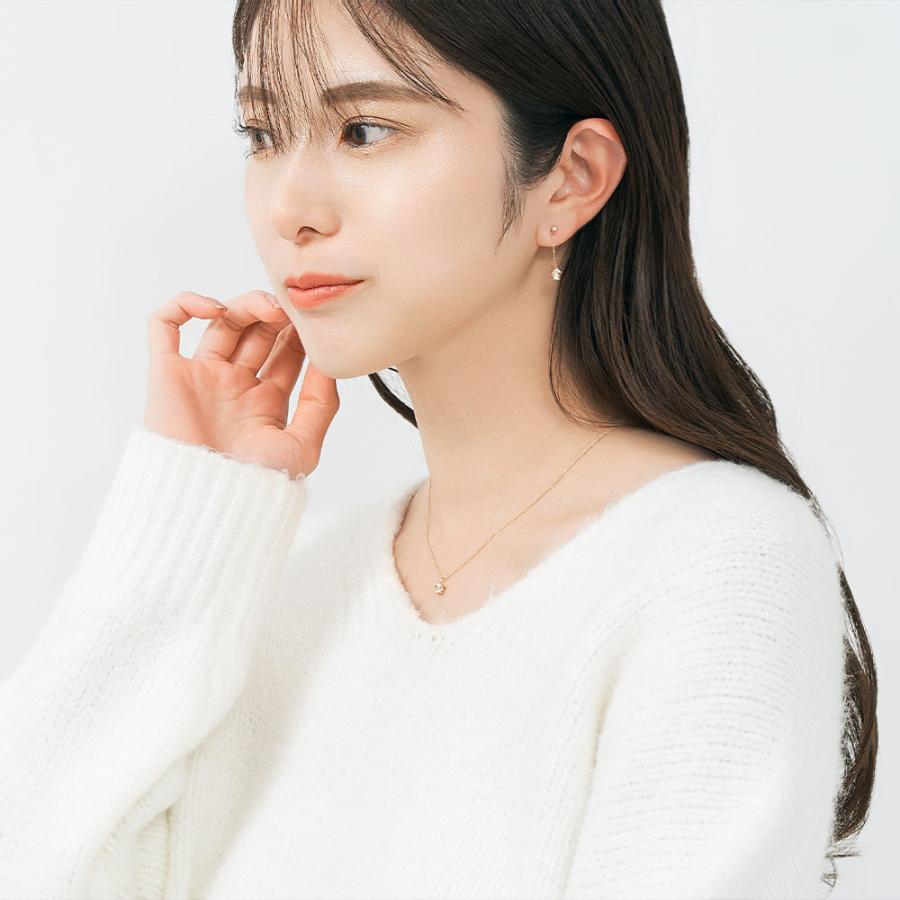 Jewel closet by L&Co. ネックレス レディース 10金 K10 イエローゴールド チェーン 揺れる クォーツ シンプル スター 星 プレゼント ギフト エルアンドコー ...