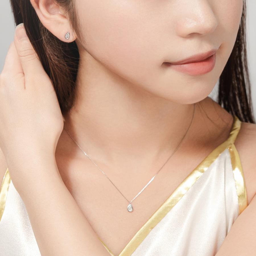 Jewel closet by L&Co. ピアス プラチナ PT900 ダイヤモンド 0.12ct ダイヤネックレス L&Co.（エルアンドコー）新商品 プレゼント 彼女 妻 ギフト : L ...