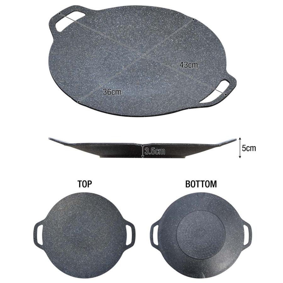 1年保証 マルチグリドルパン グリルパン 36cm×43cm Lサイズ 直火 ガス IH対応 軽量 アルミ合金 グリルプレート アウトドア調理器具 フライパン 送料無料 :ys-a08644 ...