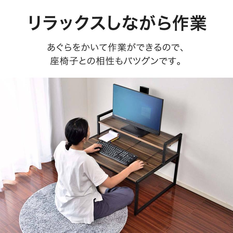 1年保証 パソコンデスク ロータイプ 幅80cm ローデスク 高さ3 1年保証 パソコンデスク ロータイプ 幅80cm ローデスク 高さ3
