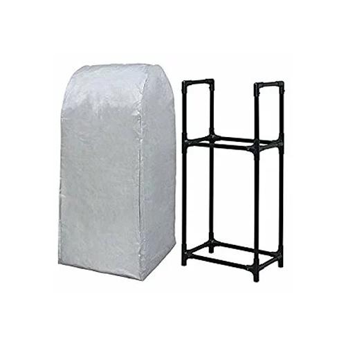 IRIS OHYAMA KTL-590C アイリスオーヤマ タイヤラック（カバー付き) ブラック 軽・コンパクト・普通車・ミニバン用 組立簡単 最大積載量120kg : LifeStage ...