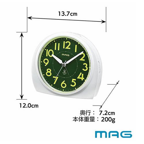 ノア精密 T-711-WH-Z MAG 電子音目覚まし時計 あけぼの ホワイト : LifeStage Nana! Yahoo!店 - 通販 - Yahoo!ショッピング