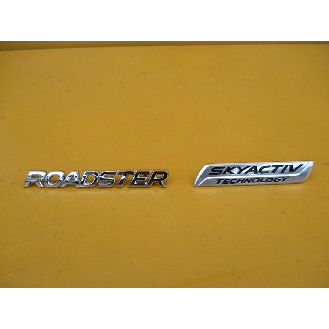 ロードスター ND系 ND5RC 純正リアバンパー エンブレム 左右 N243-51771 ROADSTER SKYACTIV ...