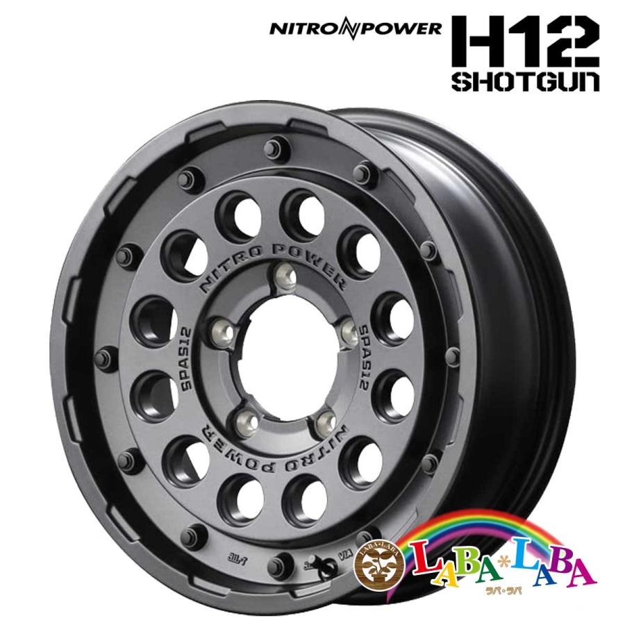 ホイール 16インチ 16×5.5J +20 PCD139 5穴 MID NITRO POWER H12?SHOTGUN 4本セット (1655 +20 139-5H ...