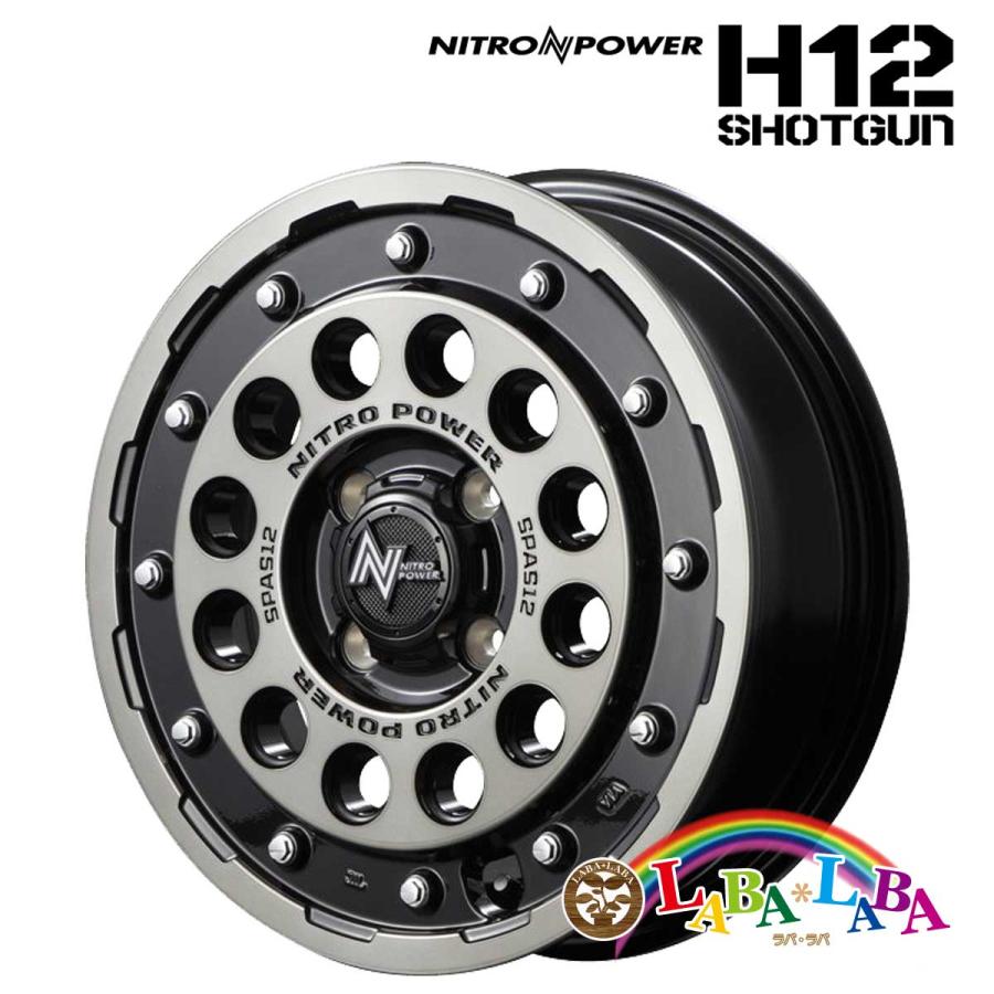 ホイール 14インチ 14×4.5J +45 PCD100 4穴 MID NITRO POWER H12?SHOTGUN (1445 +45 100-4H) :zsubawitem1 ...