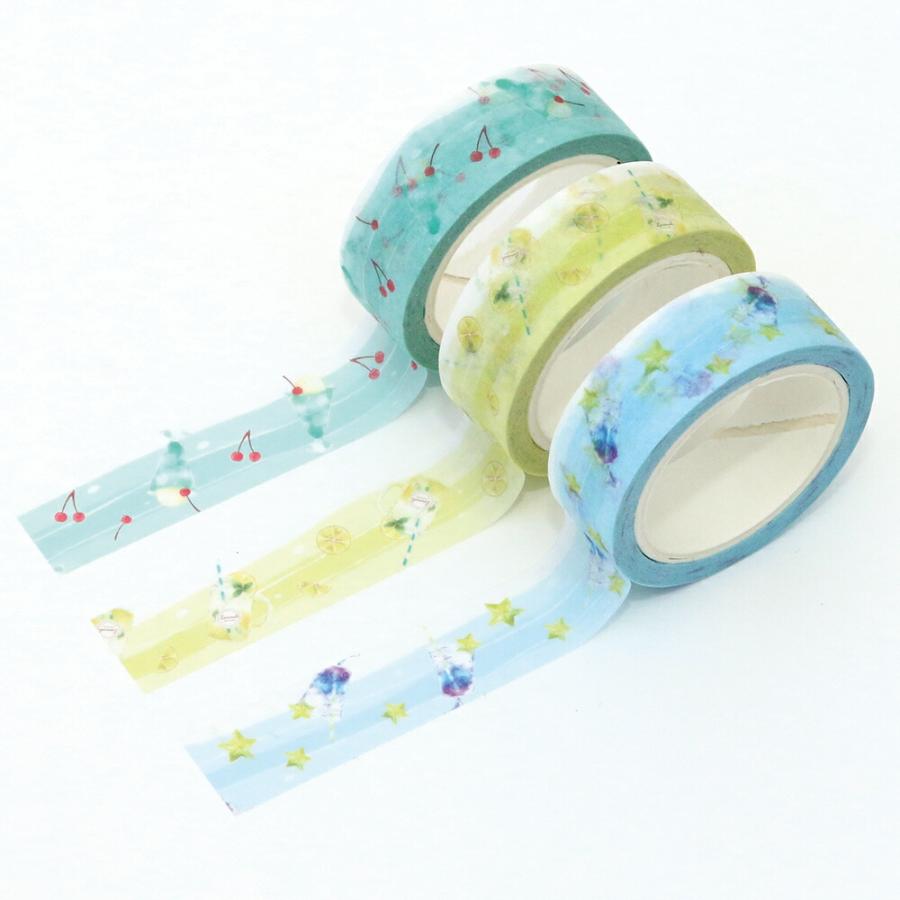 パーラー／マスキングテープ おしゃれ 大人 かわいい 可愛い フルーツ柄 スイーツ柄 ギフト スケジュール帳 カード スクラップブック ラ : LABCLIP Yahoo!店 - 通販 ...