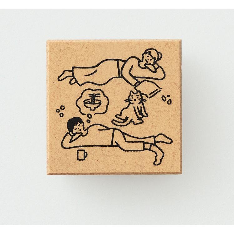 サンビー ただいま休けい中〔ダラダラ〕スタンプ SKR-TK01 : Bella - 通販 - Yahoo!ショッピング