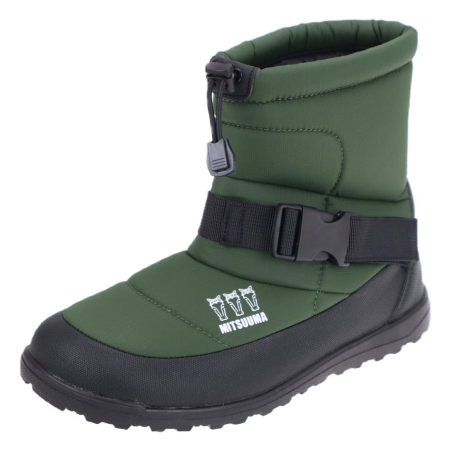 MITSUUMA ミツウマ 三馬 メンズ レディース 男女兼用 スノーブーツ ウインター 軽量 防寒 防滑 防水 ハーフ丈 アウトドア ワーキング SB-813 カーキ : てくてく - 通販 ...