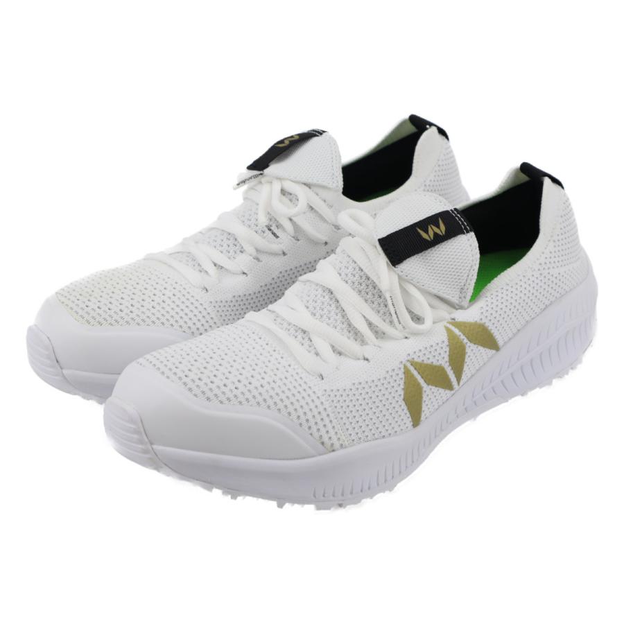 MARUGO 丸五 メンズ 男性 紳士 安全靴 ローカットタイプ ニット 素材 作業靴 セーフティーシューズ 先芯入り 鋼製 MANDOM マンダムニットSOC201 ホワイト : てくてく ...