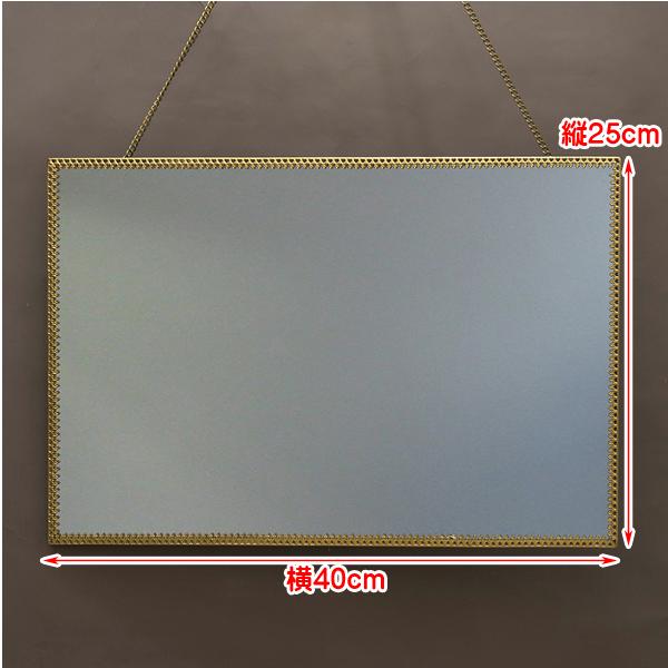 ブラス フレーム ウォール ミラー アンティーク調 ゴールド 25cm×40cm 壁掛け 鏡 真鍮 インテリア 雑貨 おしゃれ : LabLINE - 通販 - Yahoo!ショッピング