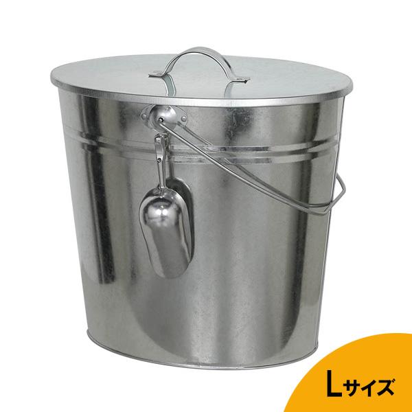 DULTON ダルトン ソイル バケツ Lサイズ 高さ35cm 24L フタ スコップ付き ガーデン ガーデニング 園芸 インテリア 収納 雑貨 おしゃれ シルバー : LabLINE ...