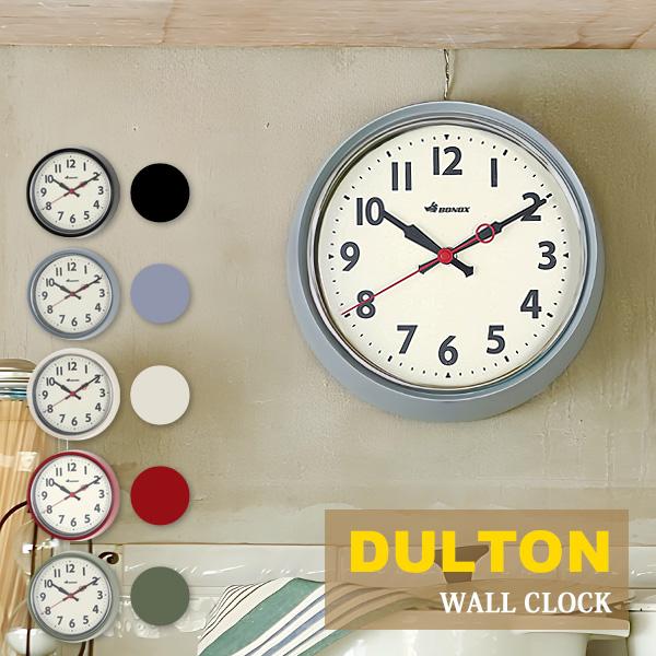 DULTON ダルトン WALL CLOCK 壁掛け時計 小さめサイズ S426-207 全5色 ブラック/クラシックグレー/アイボリー/レッド/セージグリーン : LabLINE - 通販 ...