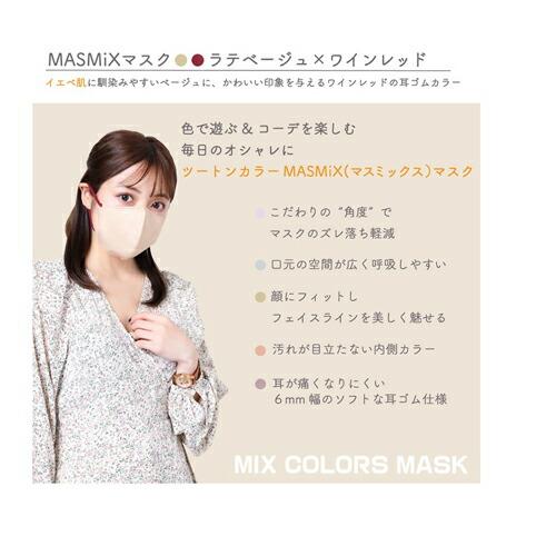 【川本産業】MASMIX/マスミックス 3D立体型マスク マカロンピンク×ライトグレー(7枚入)【6点までメール便対応】 :4987601578601:LaBLOOM ヤフーショッピング店 ...