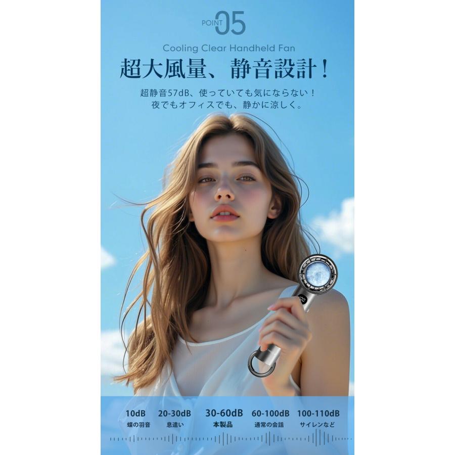 【クーポン】【2025新登場】SNSで話題商品 CICIBELLA シシベラ チタン調冷却ハンディファン 冷却プレート 携帯 小型 手持ち 卓上扇風機 1年メーカー保証付き : LaBLOOM ...