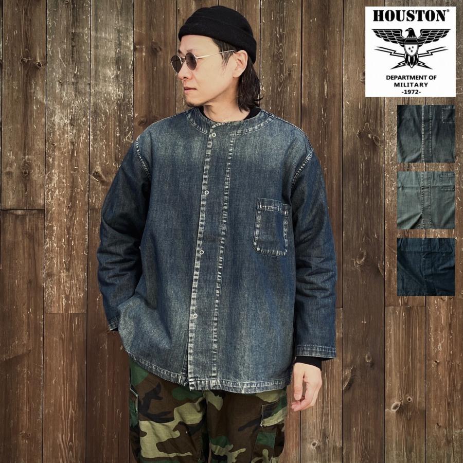 HOUSTON ヒューストン デニムシャツ US ARMY MEDICAL SLEEPING SHIRT スリーピングシャツ 41059 ...