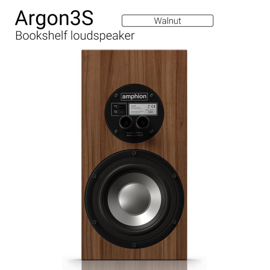 【パワフル＆ナチュラルサウンド】Amphion（アンフィオン） Argon3S （Walnut） Bookshelf loudspeaker【ペア】 : La Casa Acustica ...