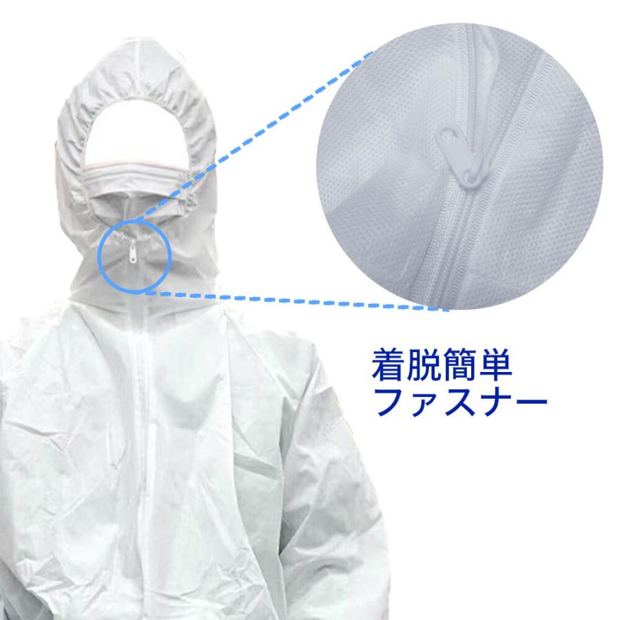 不織布つなぎ ホワイト ポリプロピレン不織布 1着 ペンキ作業・お掃除・軽作業などに!衛生的な使い捨て不織布つなぎ : LACCU - 通販 - Yahoo!ショッピング