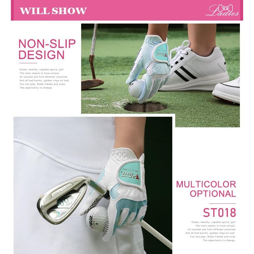 ゴルフグローブ レディース 両手 ゴルフ手袋 女性 高いグリップ力 360度通気性 マイクロファイバー ST018 : lacina - 通販 - Yahoo!ショッピング