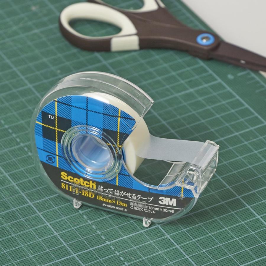 3M スコッチ はってはがせるテープ ディスペンサー付き 18mm×15m 小巻 811-1-18D : ショップ ラーコンシー21 - 通販 - Yahoo!ショッピング
