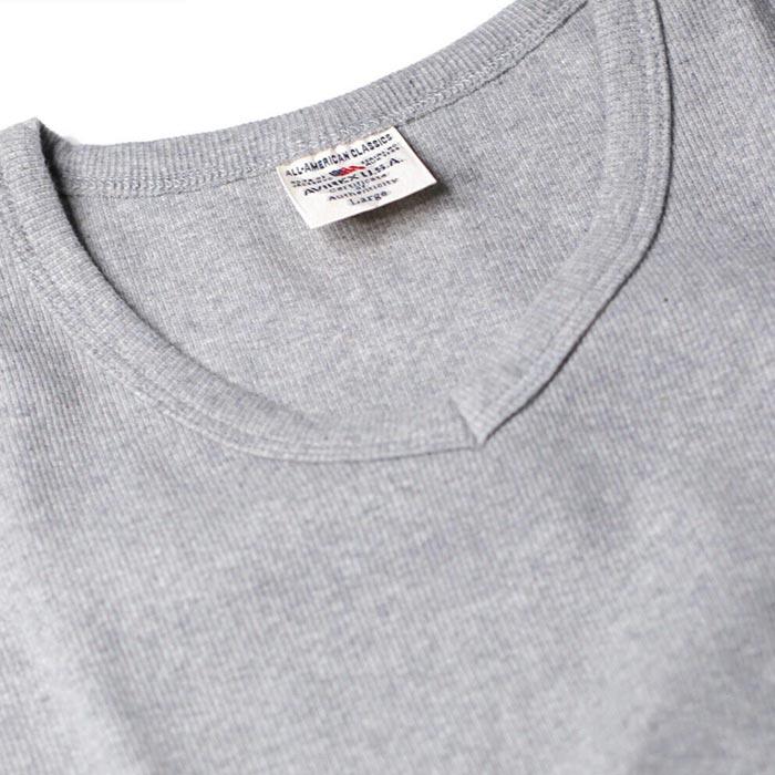 アビレックス AVIREX リブ 半袖 ブイネック Tシャツ デイリーウェア RIB S/S V-NECK T-SHIRT 7834934008 6143501 送料無料 ...