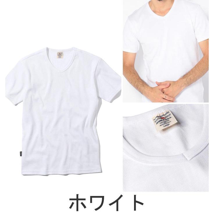 アビレックス AVIREX リブ 半袖 ブイネック Tシャツ デイリーウェア RIB S/S V-NECK T-SHIRT 7834934008 6143501 送料無料 ...