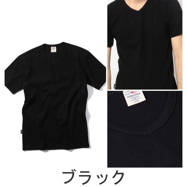 アビレックス AVIREX リブ 半袖 ブイネック Tシャツ デイリーウェア RIB S/S V-NECK T-SHIRT 7834934008 6143501 送料無料 ...