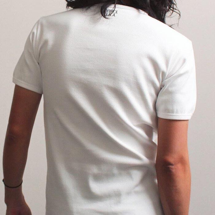 アビレックス AVIREX リブ 半袖 ブイネック Tシャツ デイリーウェア RIB S/S V-NECK T-SHIRT 7834934008 6143501 送料無料 ...