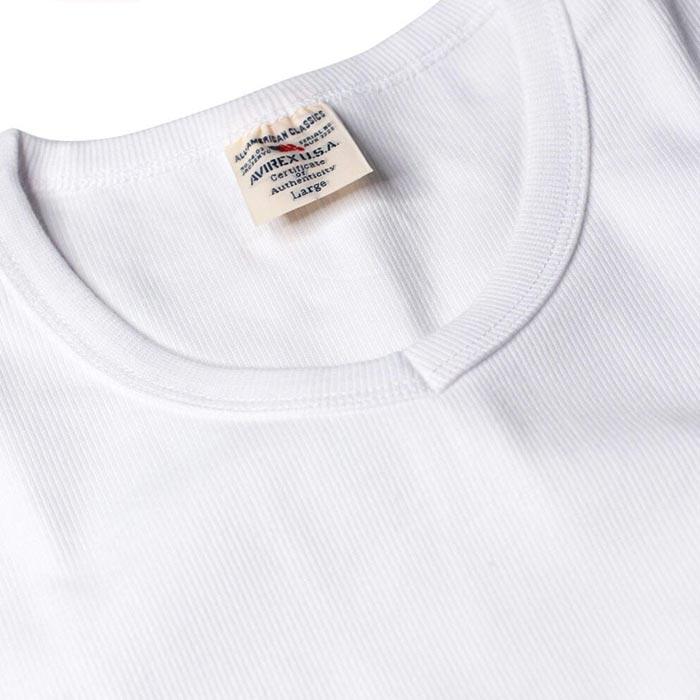 アビレックス AVIREX リブ 半袖 ブイネック Tシャツ デイリーウェア RIB S/S V-NECK T-SHIRT 7834934008 6143501 送料無料 ...