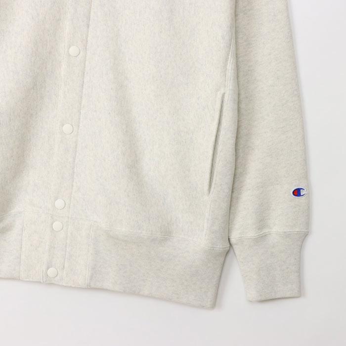 Champion チャンピオン スナップスウェットシャツ C3-A020 リバースウィーブ スナップジャケット 11.5oz 厚手スエット アウター 青タグ メンズ 全4色 送料無料 : LA ...