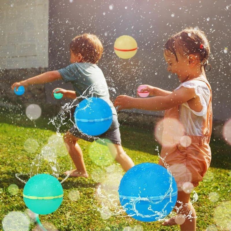 スプラッシュボール 30個 マグネット内蔵 で 自動で閉じる 再利用出来る水風船 ウォーターボール 水遊び 川遊び プール 水ふうせん 磁石 : ラダック - 通販 - Yahoo!ショッピング