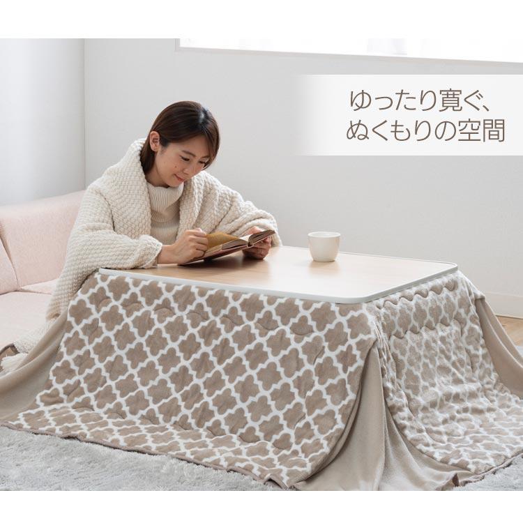 TEKNOS こたつ本体（60×80cm）ホワイト×ナチュラルブラウン EKA-680AW (D)(B) : 7252040 : anmin Yahoo!店 - 通販 - Yahoo!ショッピング