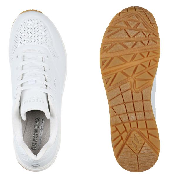 SKECHERS Skechers スケッチャーズ UNO-STAND ON AIR カジュアル シューズ 73690-WHT 即納あり ウノ ...