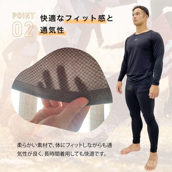 Activital アクティバイタル TERAX HOT テラックスホット 血行促進温感 ロングスパッツ 疲労回復 遠赤外線 アンダーウェア ユニセックス : activital ...