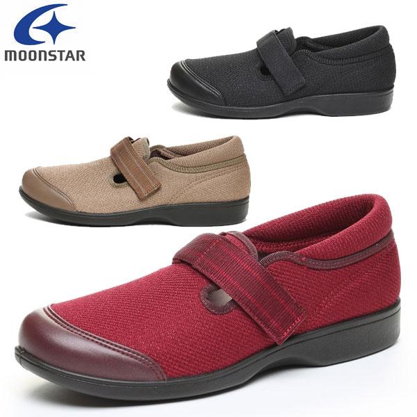 MoonStar ムーンスター moonstar シューズ レディース ラクテク L019 足を包み込む履き心地 3E コンフォートシューズ つま先ゆったり 軽量 RAKURAKUL019 ...