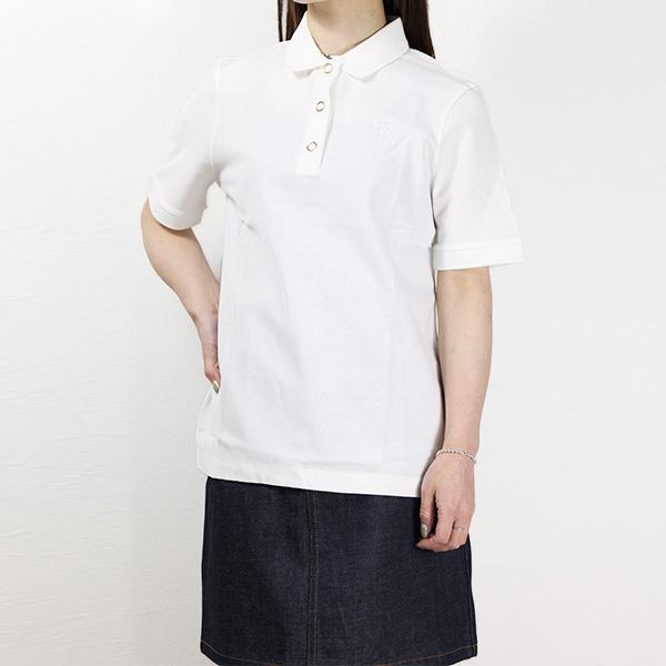 BURBERRY バーバリー 8017153 A1464 モノグラム モチーフ ポロシャツ 半袖 ロゴ ホワイト : 113596 : LaG ...