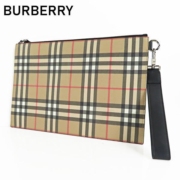 BURBERRY（バーバリー） EDIN Clutch Bag 8016615 A7026 クラッチバッグ ハンドバッグ ロゴ レザー ...