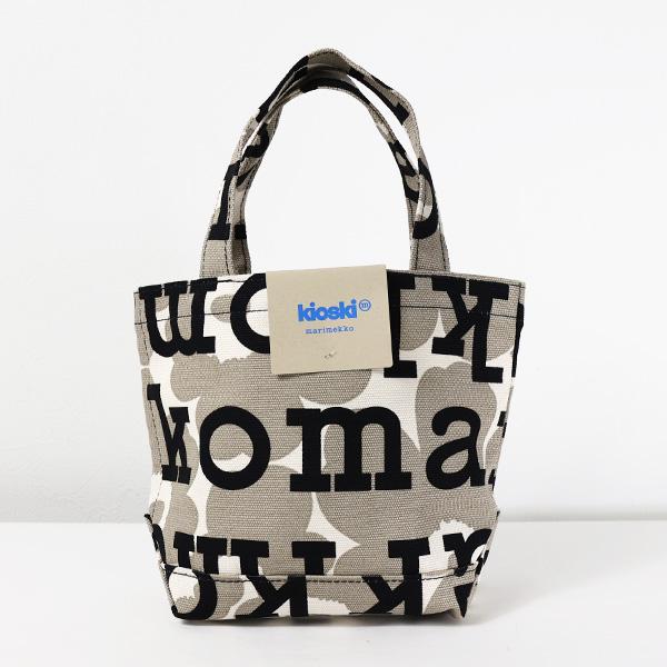 marimekko（マリメッコ） PIENI AHKERA UNIKKO LOGO BAG トートバッグ コットン ロゴ ウニッコ 花柄 ...