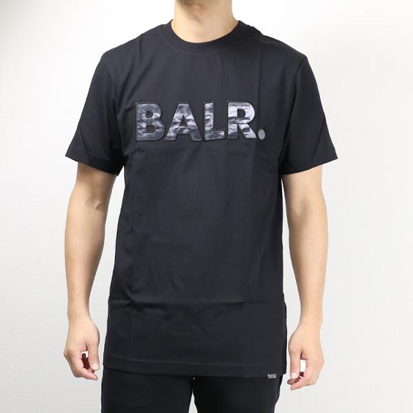 BALR. ボーラー OLAF STRAIGHT SATIN EMBRO T-SHIRTS Tシャツ 半袖 クルーネック ロゴ T オーガニックコットン メンズ B1112.1142 ...