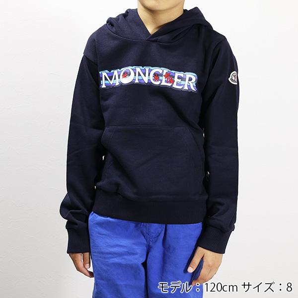 MONCLER（モンクレール） LOGO HOODIE プルオーバーパーカー パーカー 長袖 ロゴ キッズ 8G000 28 809AG ...