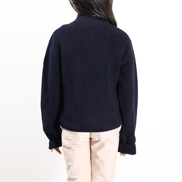 MONCLER モンクレール CARDIGAN ニット カーディガンブルゾン スタジャン ウール ロゴ キッズ 9B000 03 M1447 ...