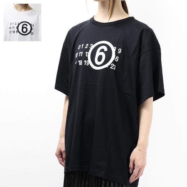 MM6 エムエムシックス Logo T-Shirts Tシャツ コットン 半袖 クルーネック カレンダーロゴ キッズ 大人も可 M60422 ...