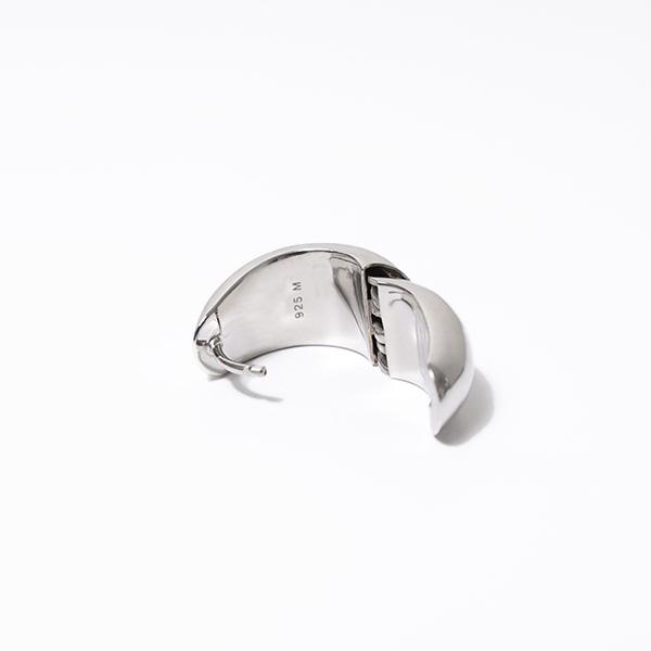 TOM WOOD（トムウッド） Ice Hoops Medium Earrings アイス フープ ピアス フープピアス シルバー925 ...