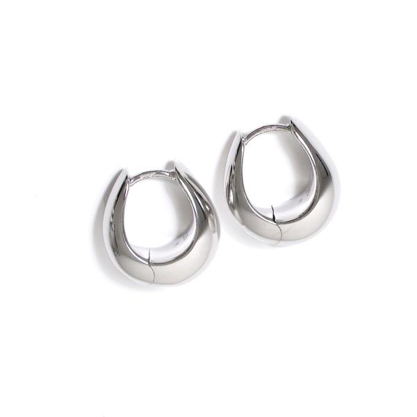 TOM WOOD（トムウッド） Ice Hoops Small Earrings アイス フープ ピアス フープピアス シルバー925 ...