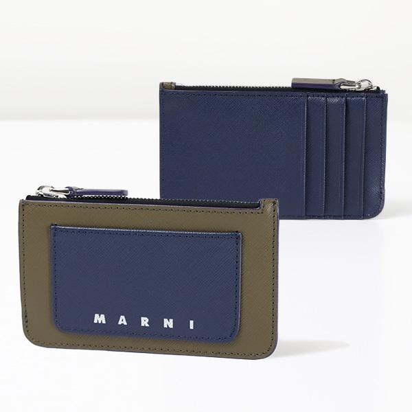 MARNI（マルニ） Coin Card Holder コインケース カードケース 財布 コンパクト財布 ミニ財布 小銭入れ ロゴ メンズ ...