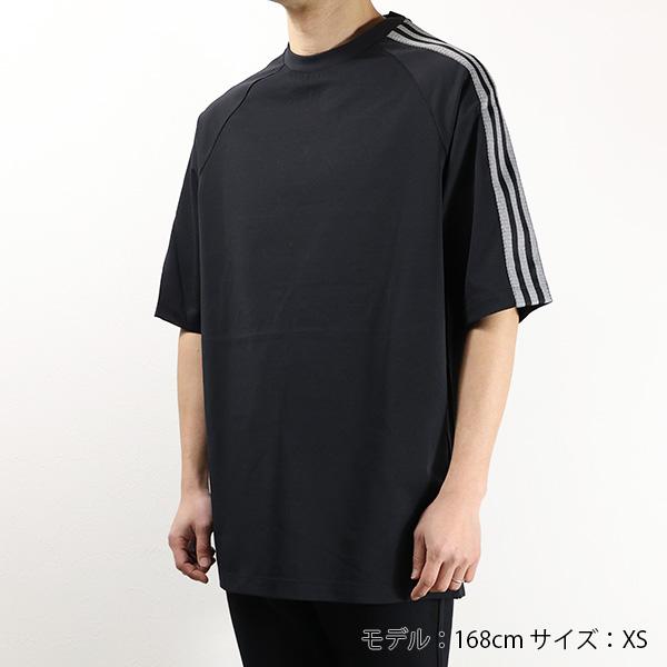Y-3 ワイスリー 3-STRIPES T-SHIRT Tシャツ 半袖 クルーネック ロゴT コットン シンプル スポーティー メンズ ...