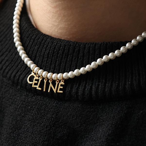 CELINE セリーヌ PARIS PEARL NECKLACE ネックレス ブラス 真鍮 CELINE セリーヌ PARIS PEARL NECKLACE ネックレス ブラス 真鍮